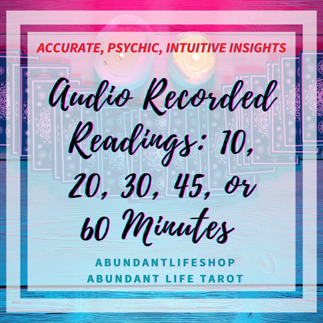 Audio Tarot & Oracle Reading: Fast Personalized Guidance - Etsy