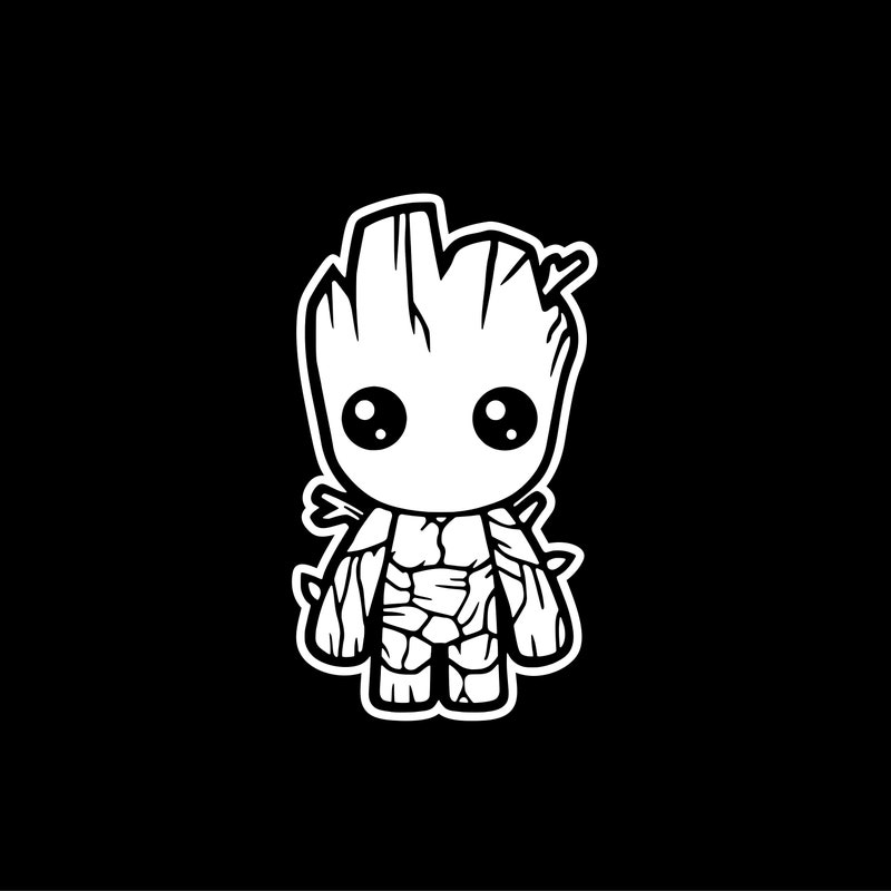 Baby Groot Decals - Etsy
