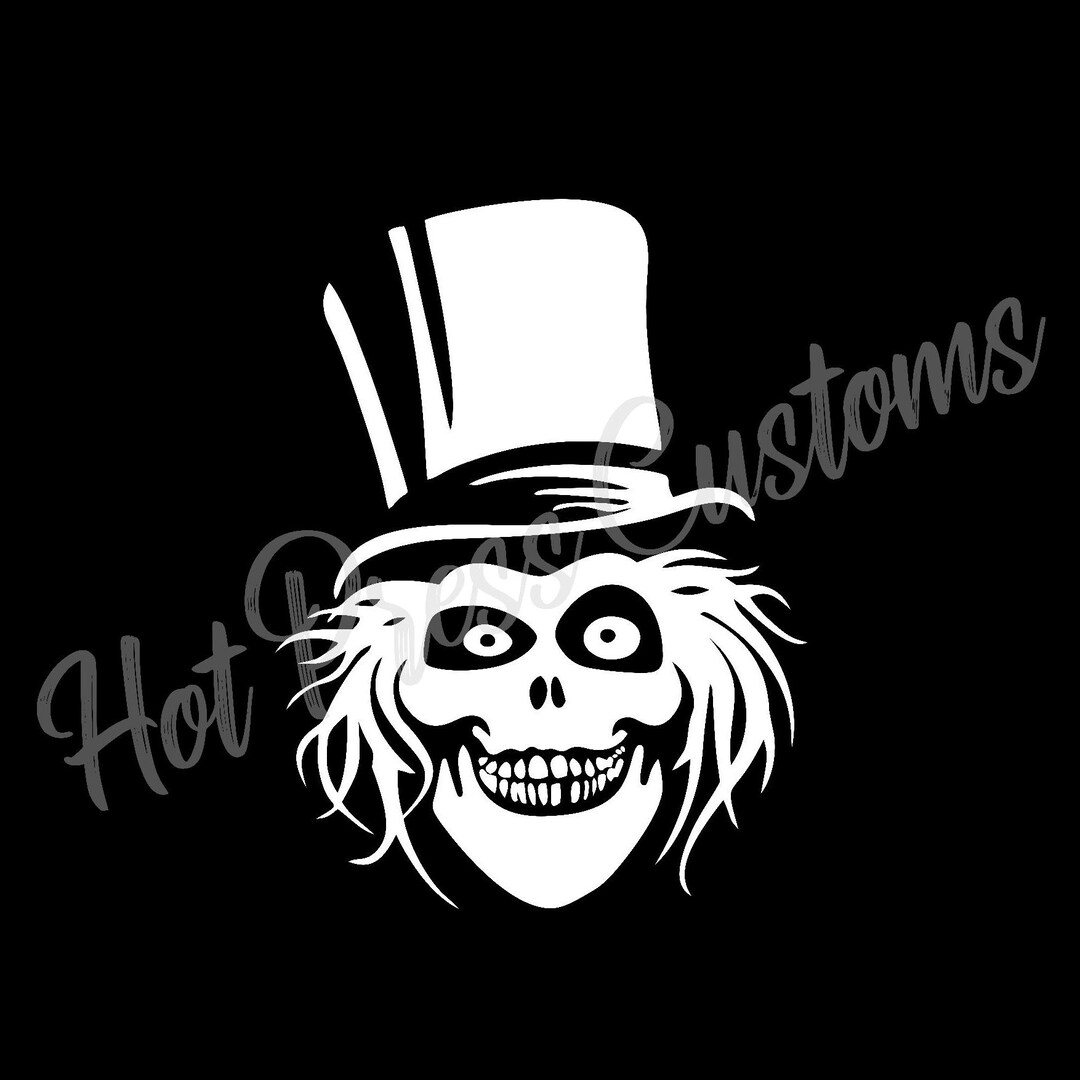 Hatbox Ghost Decal - Etsy