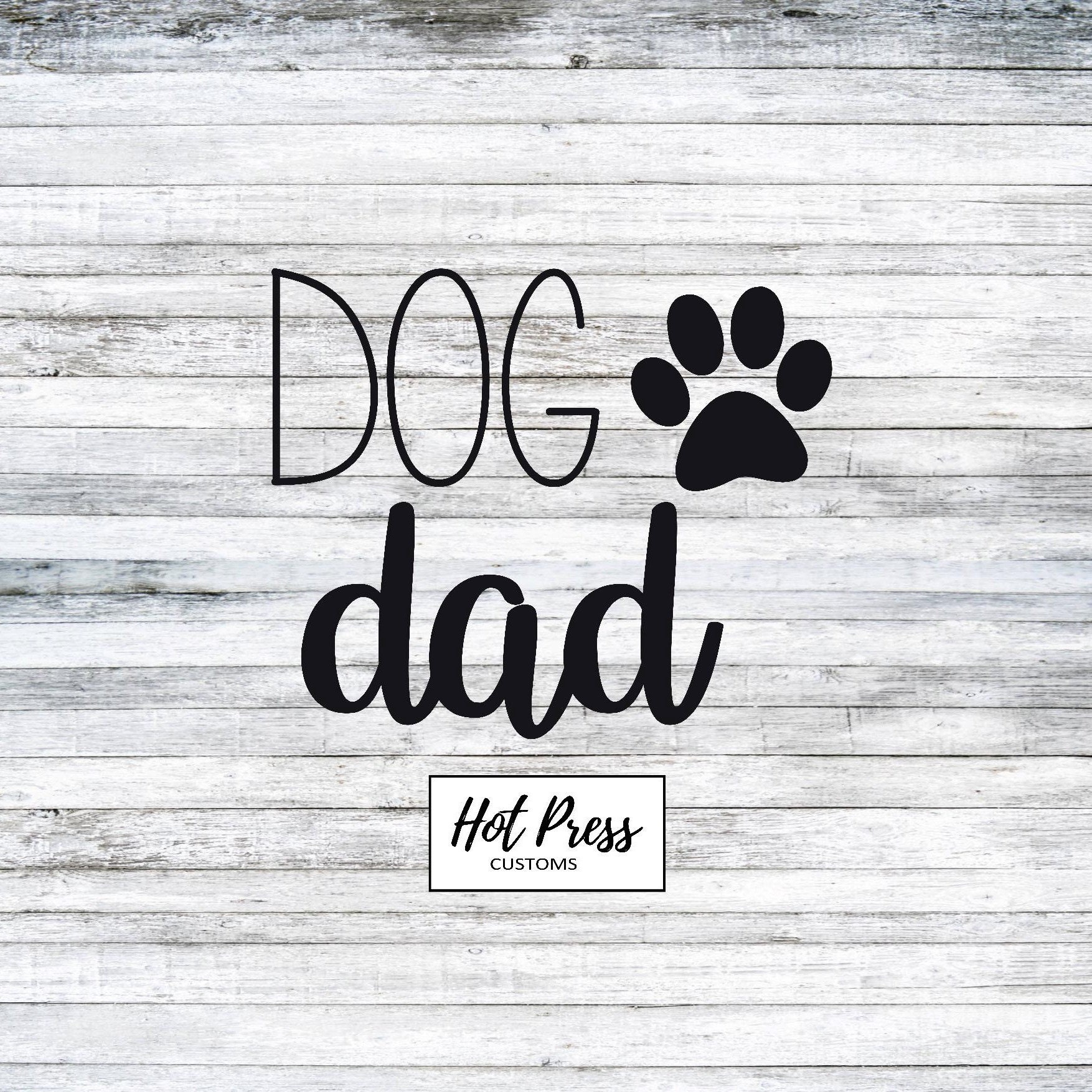 Dog Dad Decal - Etsy