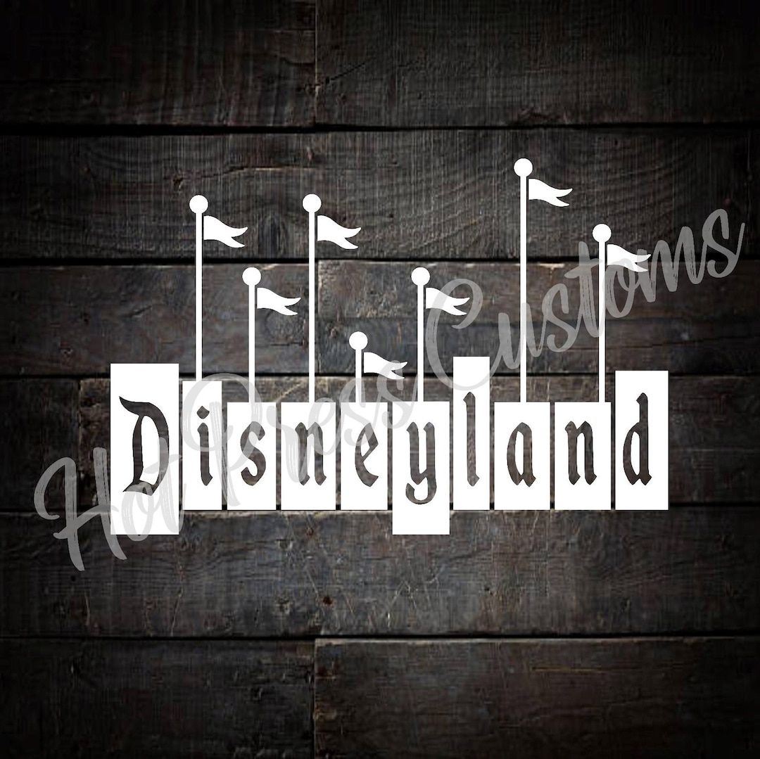 Vintage Retro Disneyland Sign Decal - Etsy