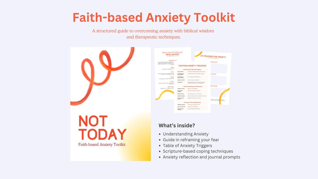 Faith-based Anxiety Toolkit | Digital Download - Etsy