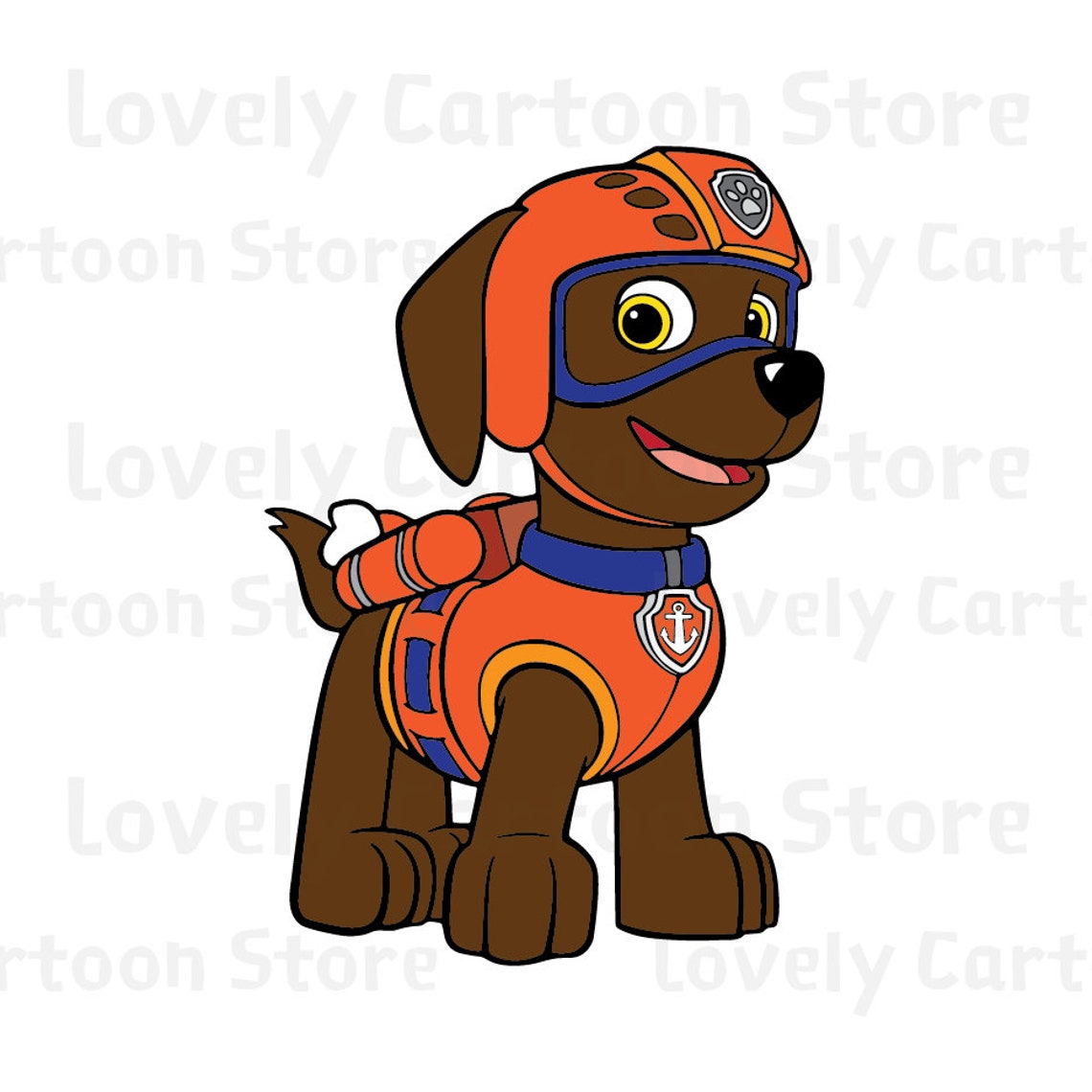 Paw Patrol: Zuma Svg Eps Dxf and Png formats 6 Cliparts | Etsy