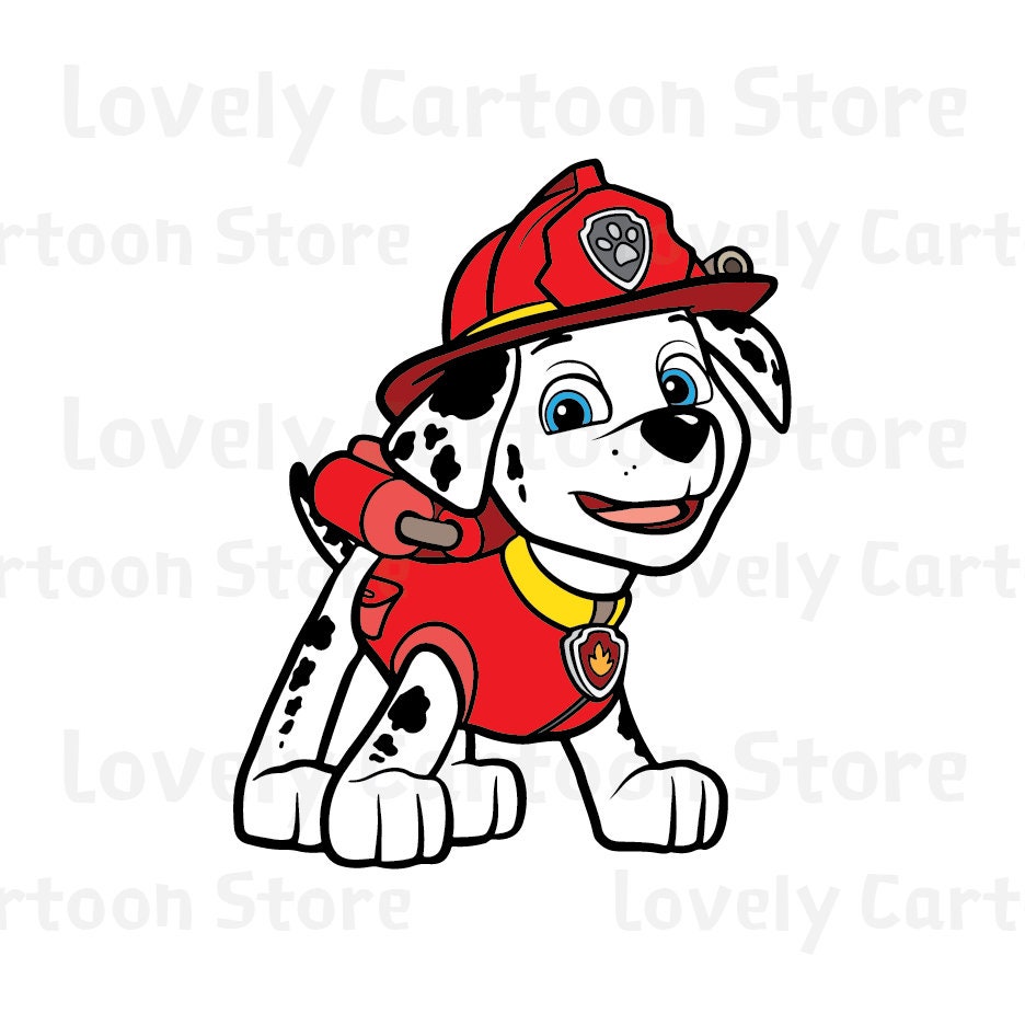 PAW Patrol Marshall Face SVG