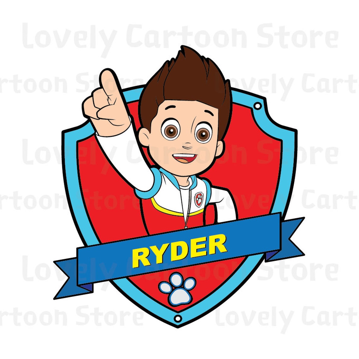 Paw Patrol: Ryder Svg Eps Dxf and Png formats 7 Cliparts | Etsy
