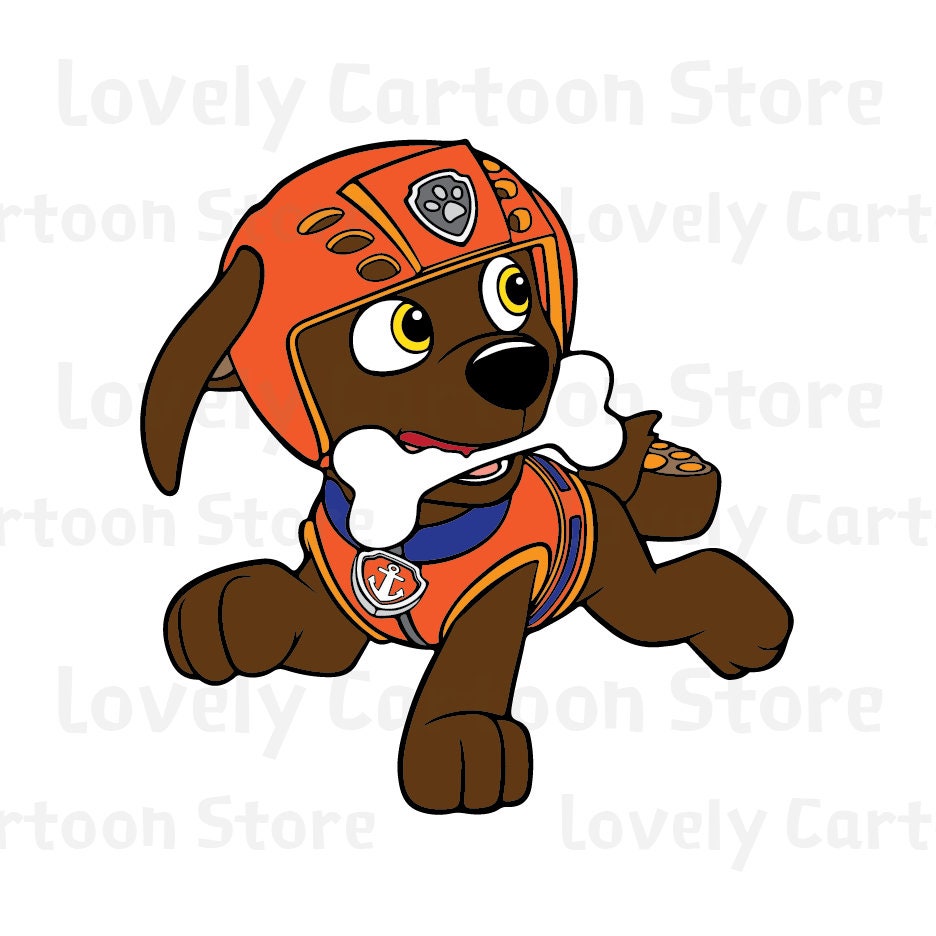 Paw Patrol: Zuma Svg Eps Dxf and Png formats 6 Cliparts | Etsy