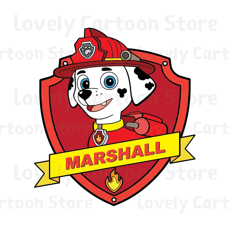 PAW Patrol Marshall Face SVG