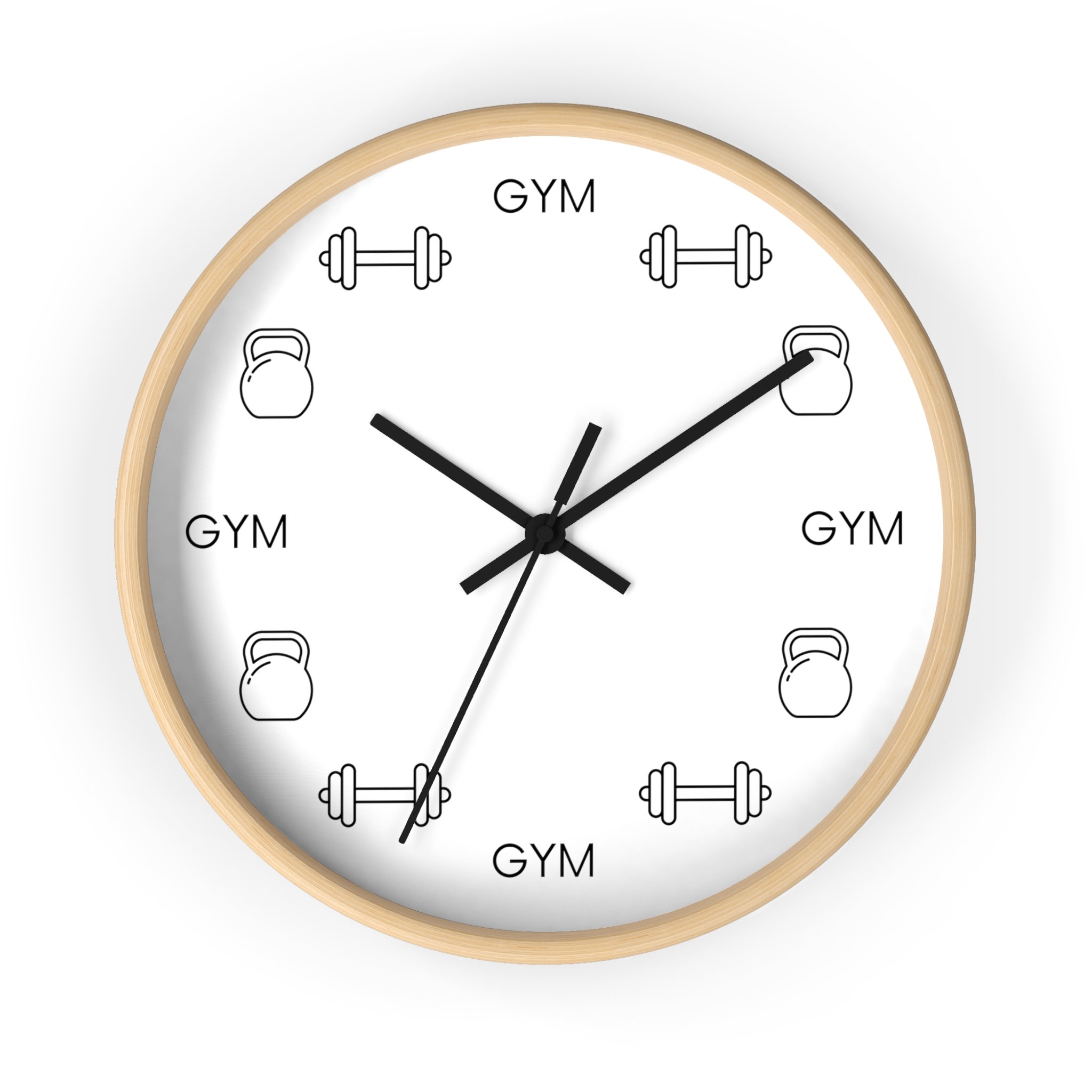 Gym Wall Clock | Fun Gym Clock | Training Room Decor | Gift for Gym ...
