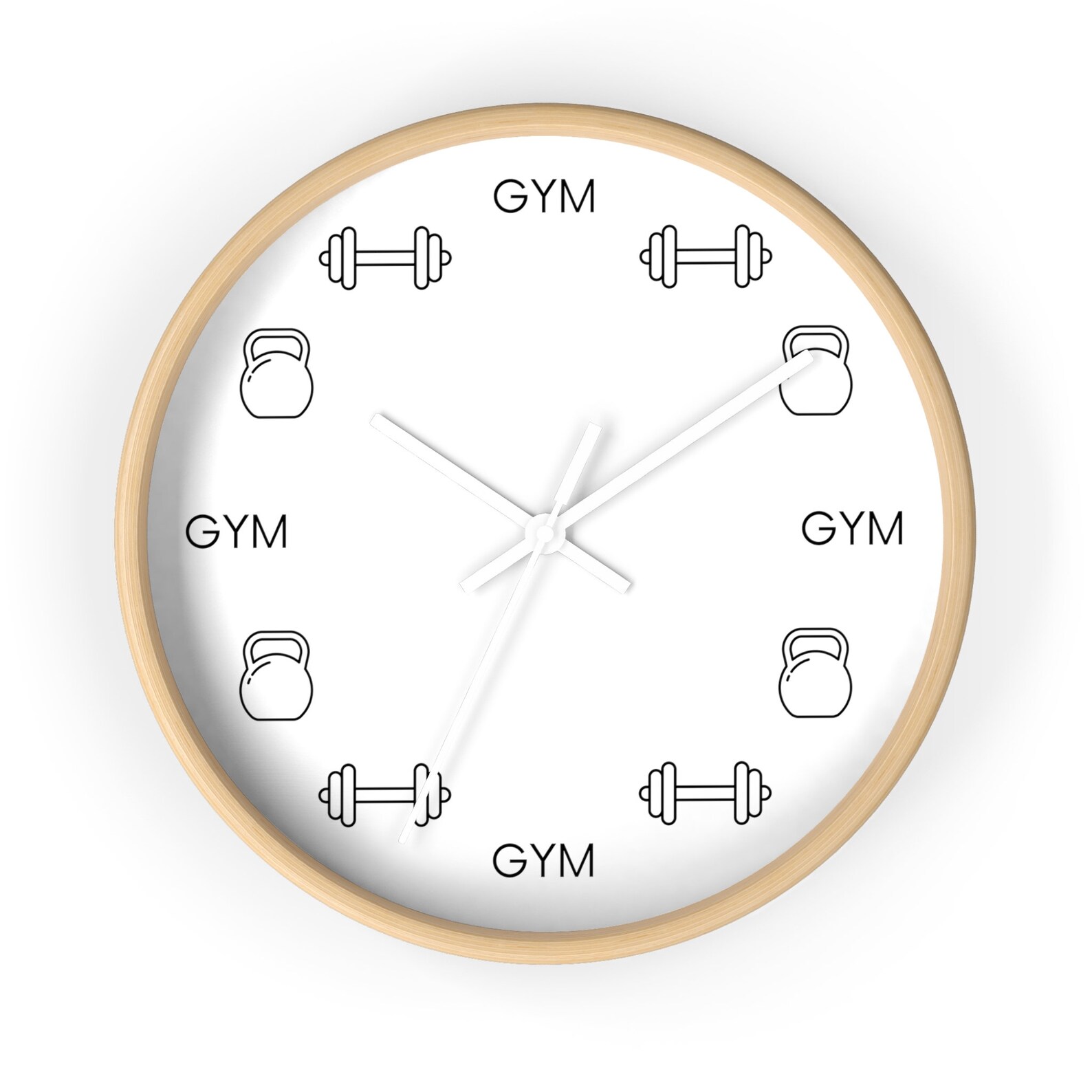 Gym Wall Clock Fun Gym Clock Training Room Decor Gift for Gym Junkies ...