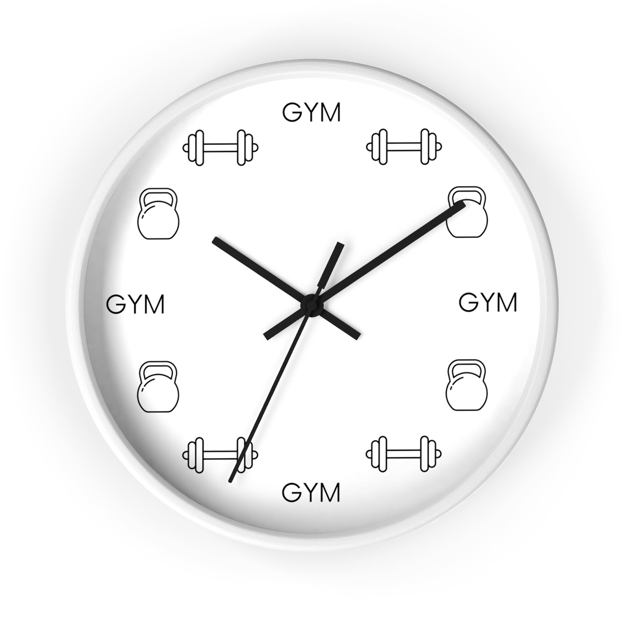 Gym Wall Clock | Fun Gym Clock | Training Room Decor | Gift for Gym ...
