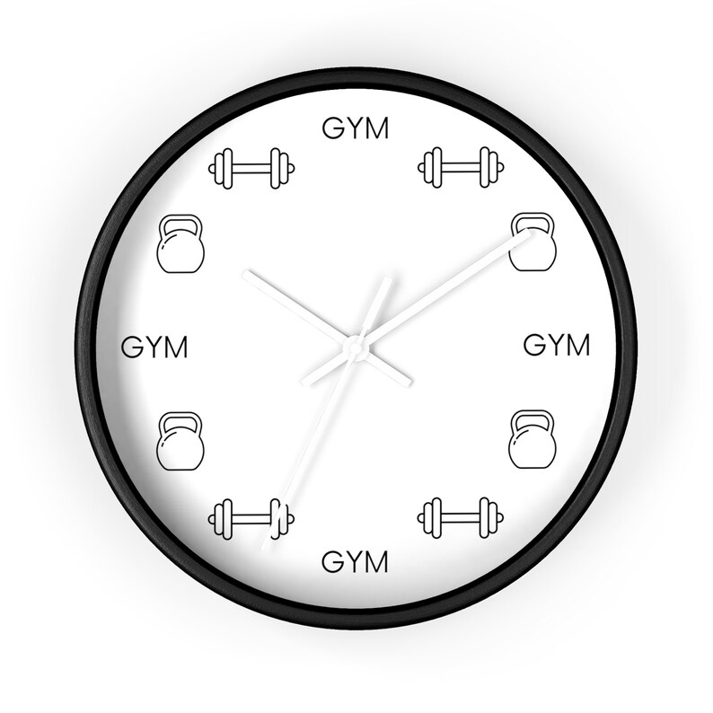 Gym Wall Clock | Fun Gym Clock | Training Room Decor | Gift for Gym ...