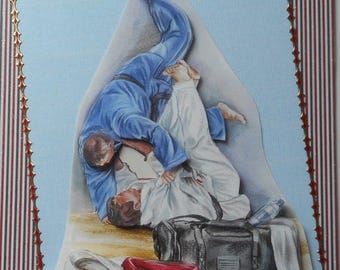 Judo card | Etsy