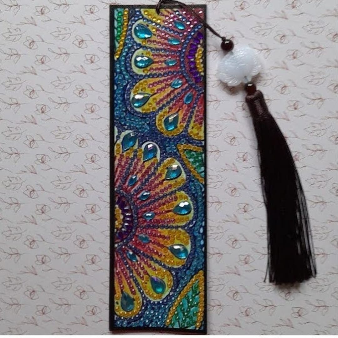 Bookmark Diamond Painting Rhinestone Bookmark Handmade - Etsy