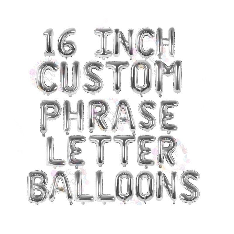 Silver Party Balloons - Etsy