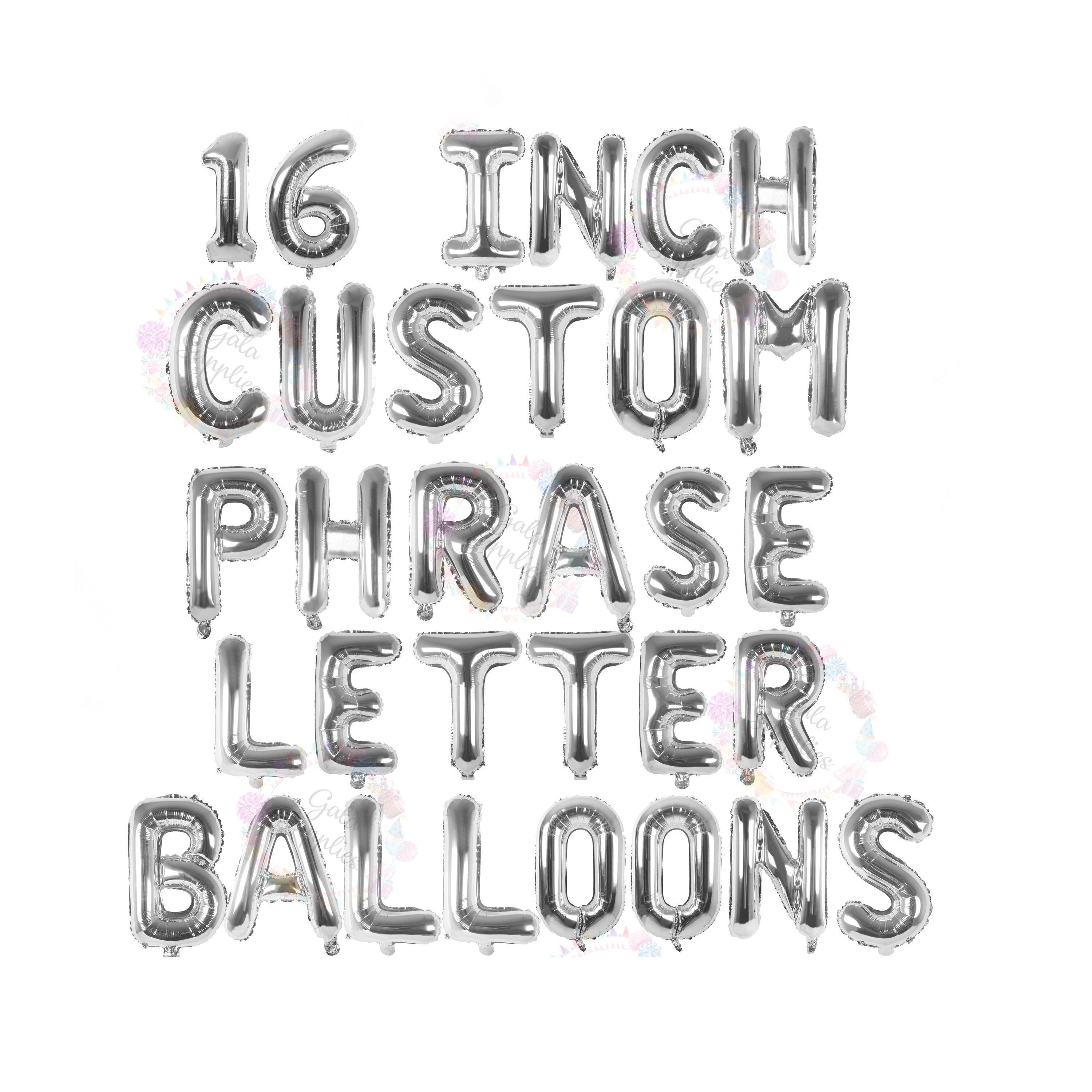 Clearance 16 inch mylar letter balloons Online Sale