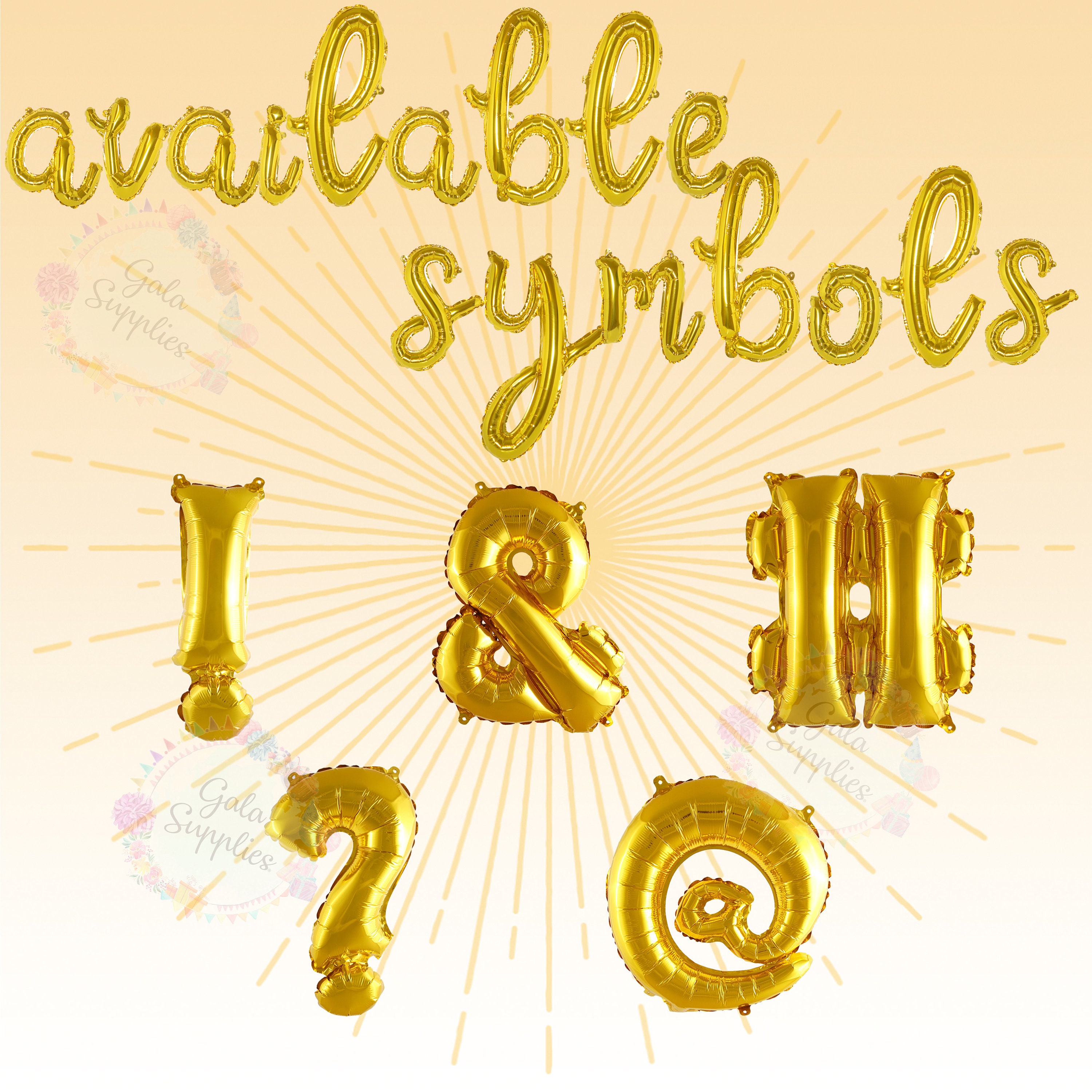 Cursive Script Letter Balloons Custom Gold Balloon Letters - Etsy Canada