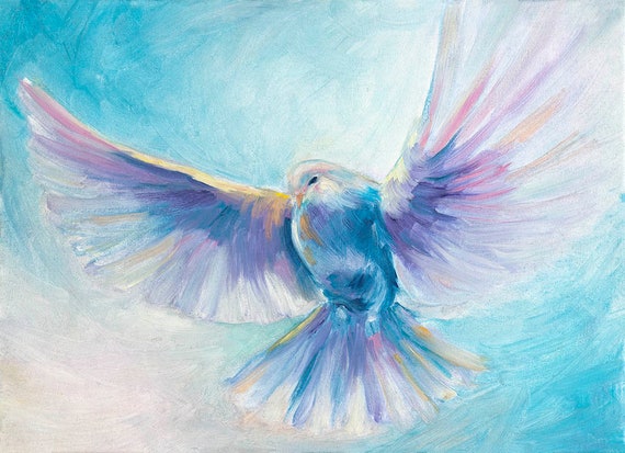 Dove High Quality Canvas Print. | Etsy