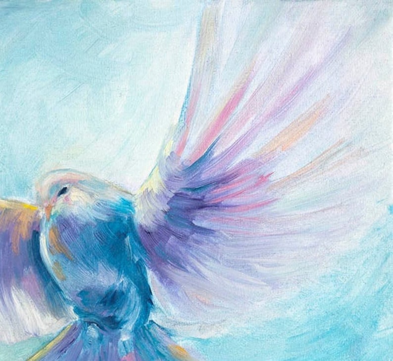Dove – High Quality Canvas Print. - Etsy