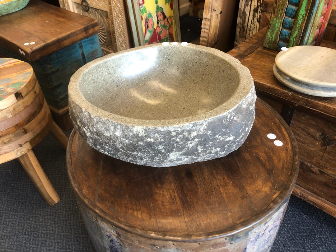 Fabulous Eye-catching Hand Carved River Stone Bowl - Etsy