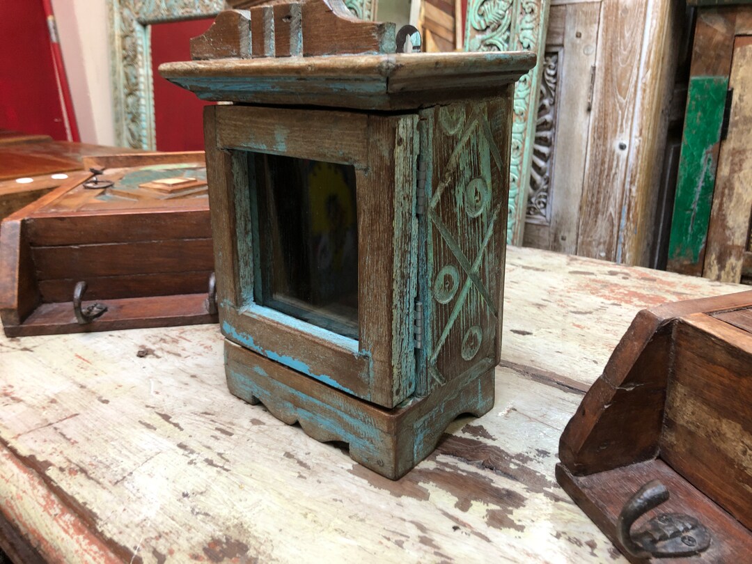 Charming Small Glass Door Reclaimed Wall Cabinet - Etsy