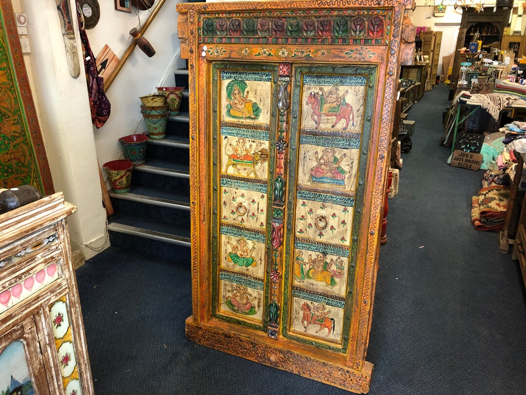 Hand Painted Rajasthan Door Frame: Colorful Indian Decor - Etsy