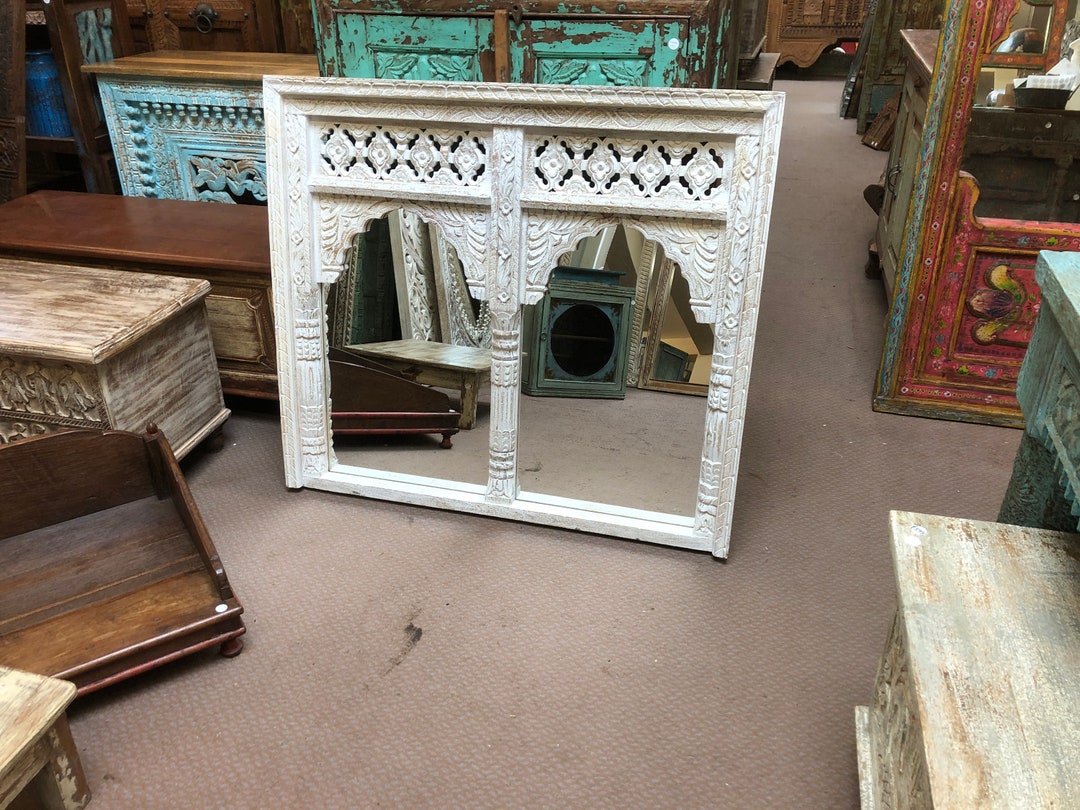 Attractive Striking Double Mihrab Hand Carved Arch Mirror - Etsy