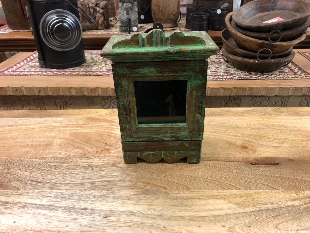 Fabulous Reclaimed Small Glass Door Cabinet - Etsy UK