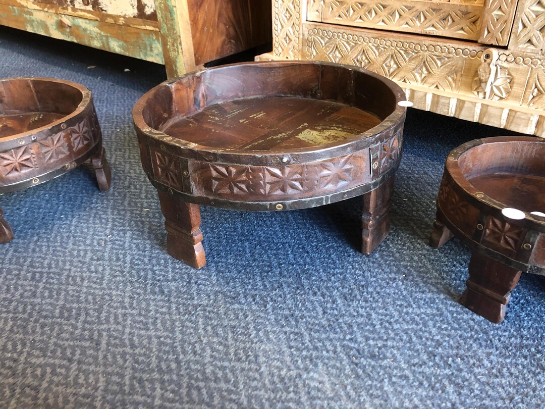 Gorgeous Hand Carved 'grinder' Plant Stand - Etsy