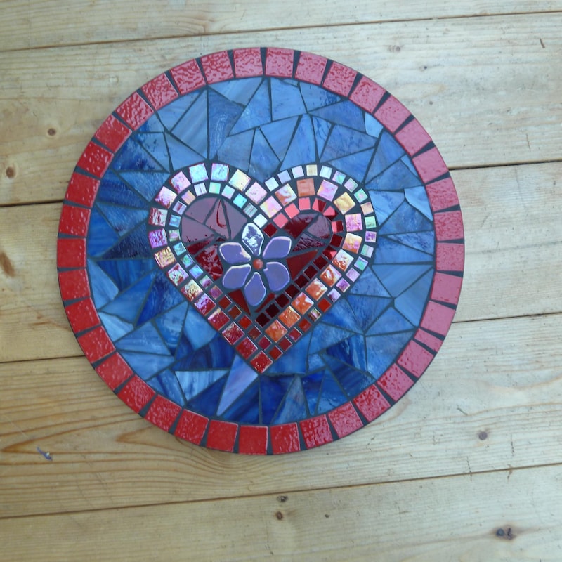 Herz mosaik aus glas - Etsy.de