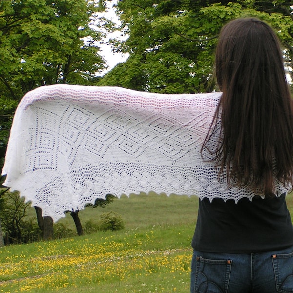 Knitted Shawl - Etsy