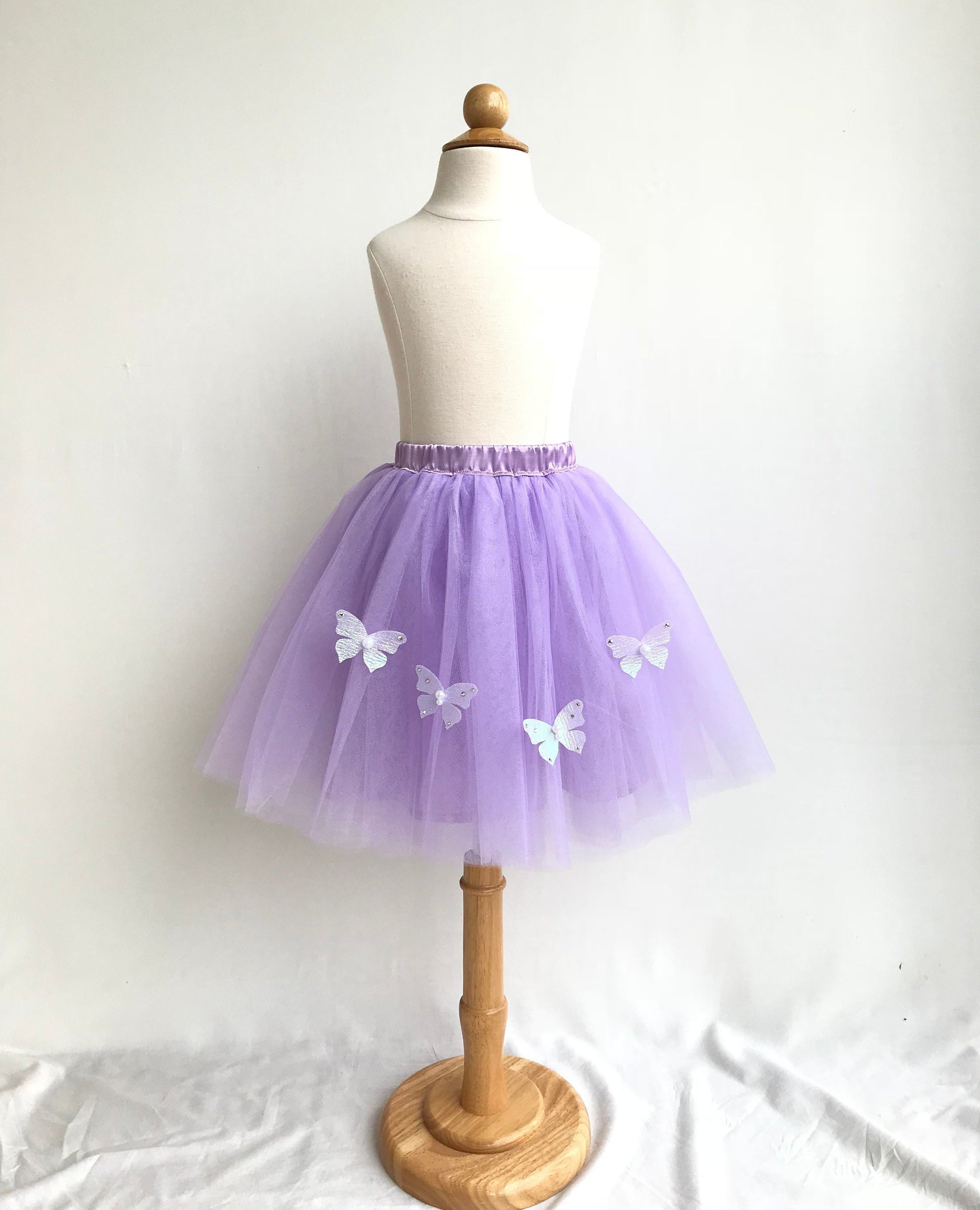 Girl butterfly tutu. Lavender tutu. Butterfly birthday outfit. Lavender ...