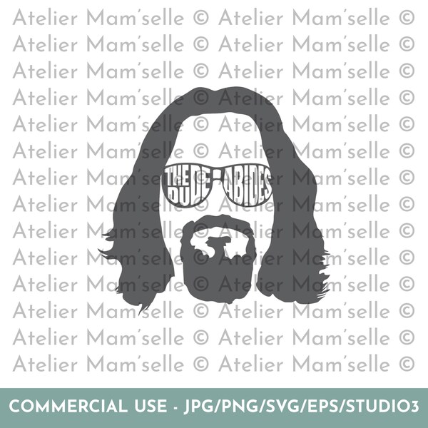 Big Lebowski the Dude SVG PNG AI Instant Digital Download - Etsy Canada