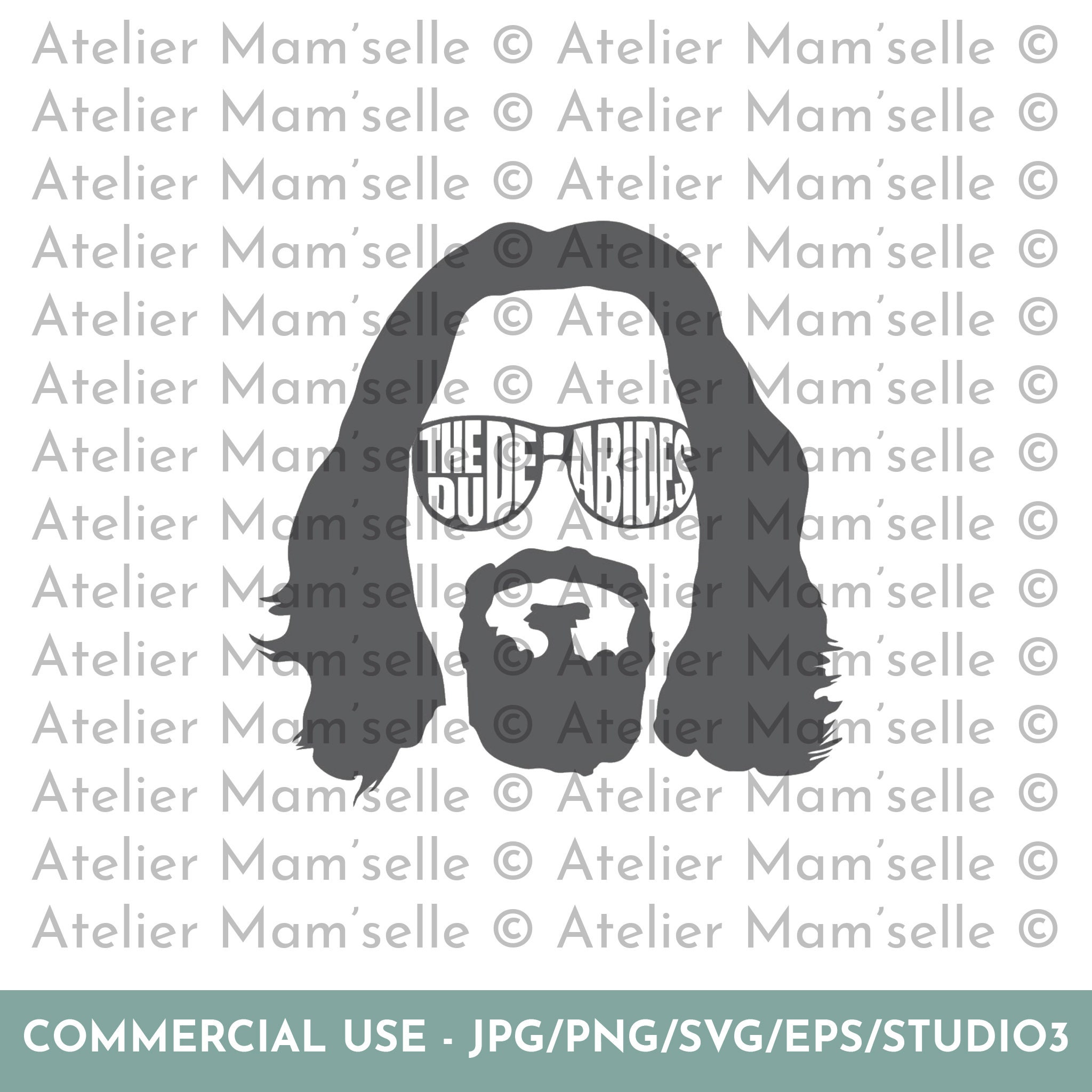 The Dude Abides SVG, The Big Lebowski SVG, Cricut geschnitten Datei ...