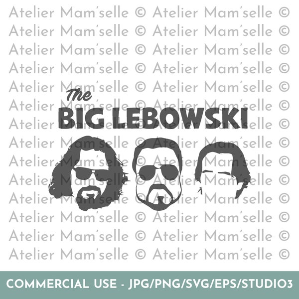 Big Lebowski the Dude SVG PNG AI Instant Digital Download - Etsy Canada