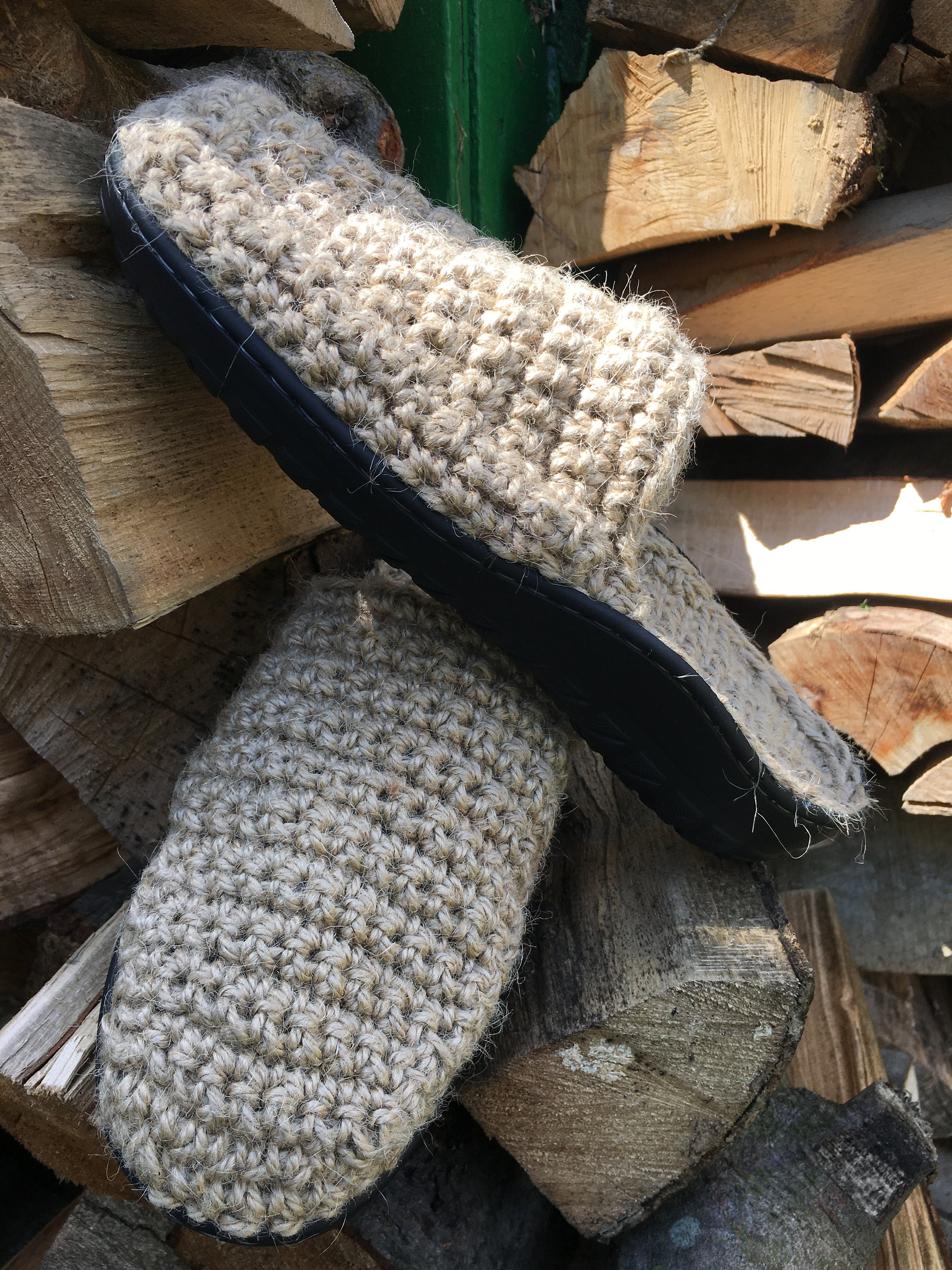 100% Hemp Shoes Slippers healing knitted slippers/Natural | Etsy