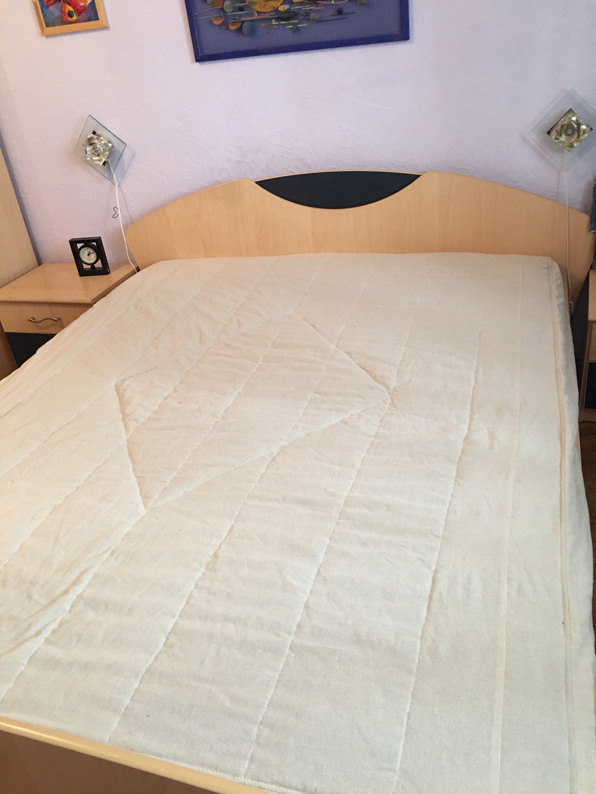 Hemp Mattress Cover With Elastic on Sides and One Layer of Hemp Filler ...