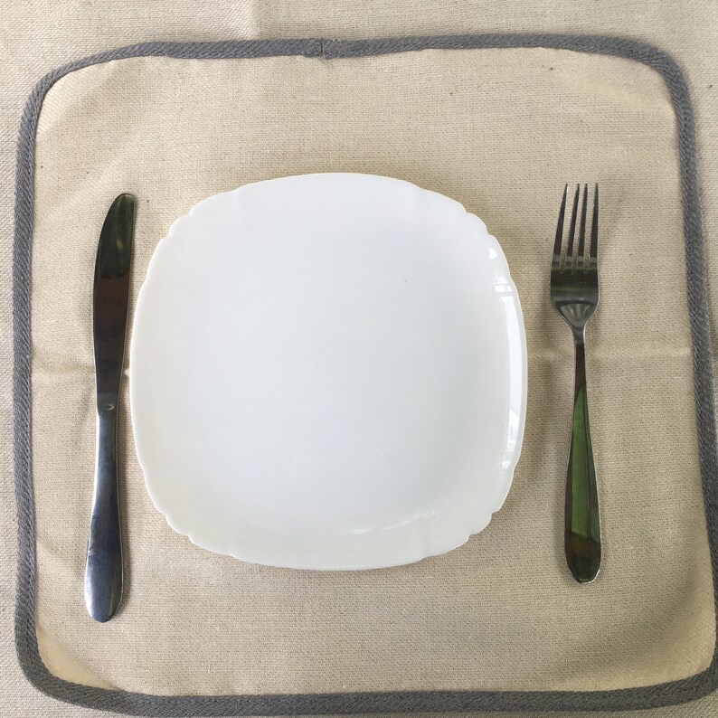 Hemp Tablecloth and 4 Hemp Napkins Set for Countrystyle Decor - Etsy