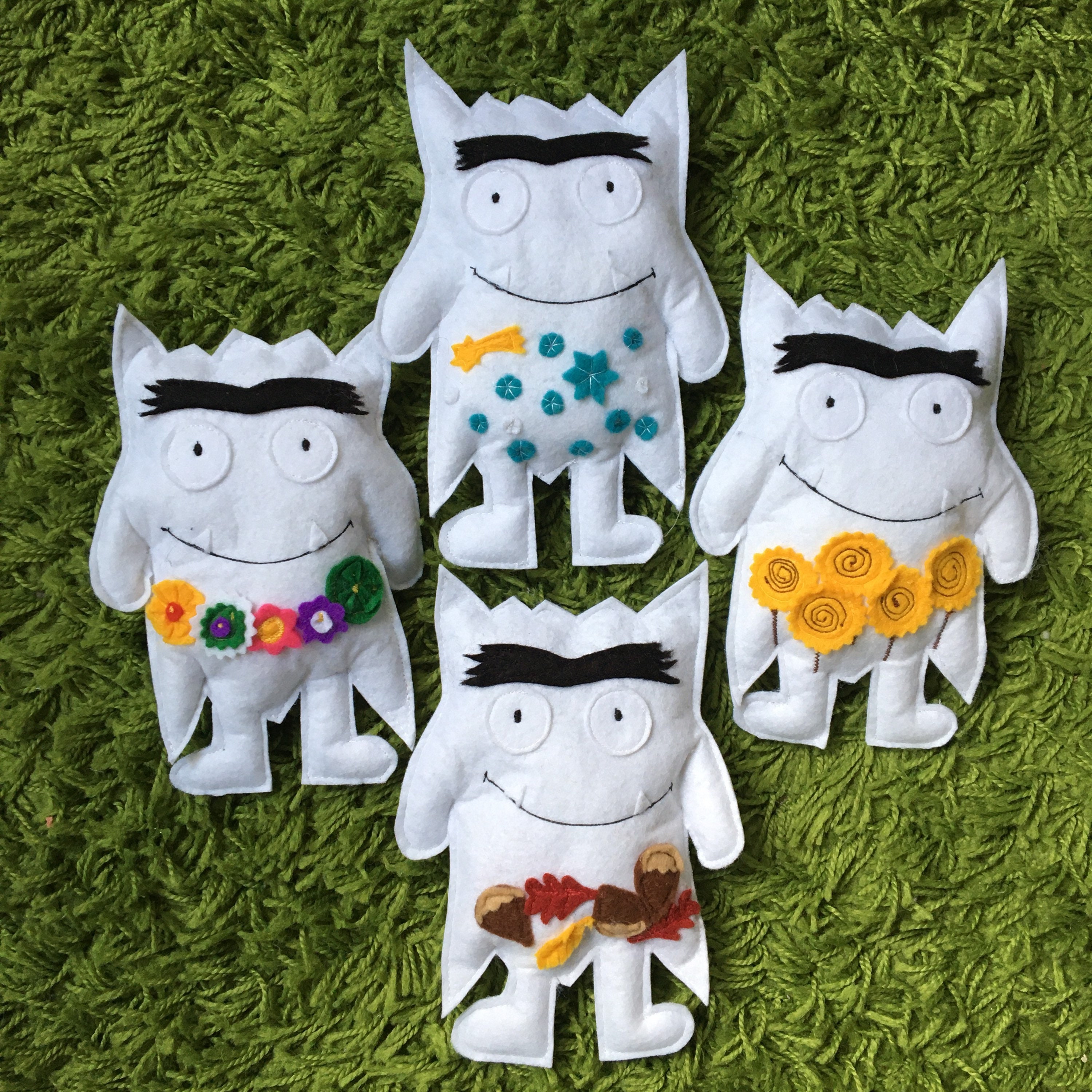 The Color of Emotions: Puppets of the 4 Seasons - Etsy