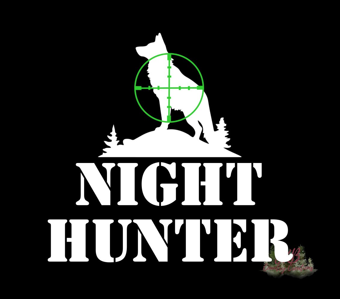 Coyote Night Hunter PNG SVG - Etsy