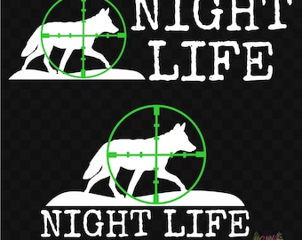 Coyote Night Hunter PNG SVG - Etsy
