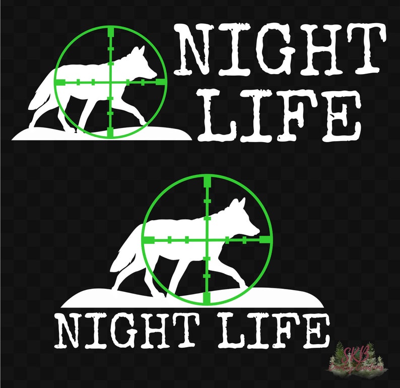 Coyote Night Life PNG/SVG - Etsy