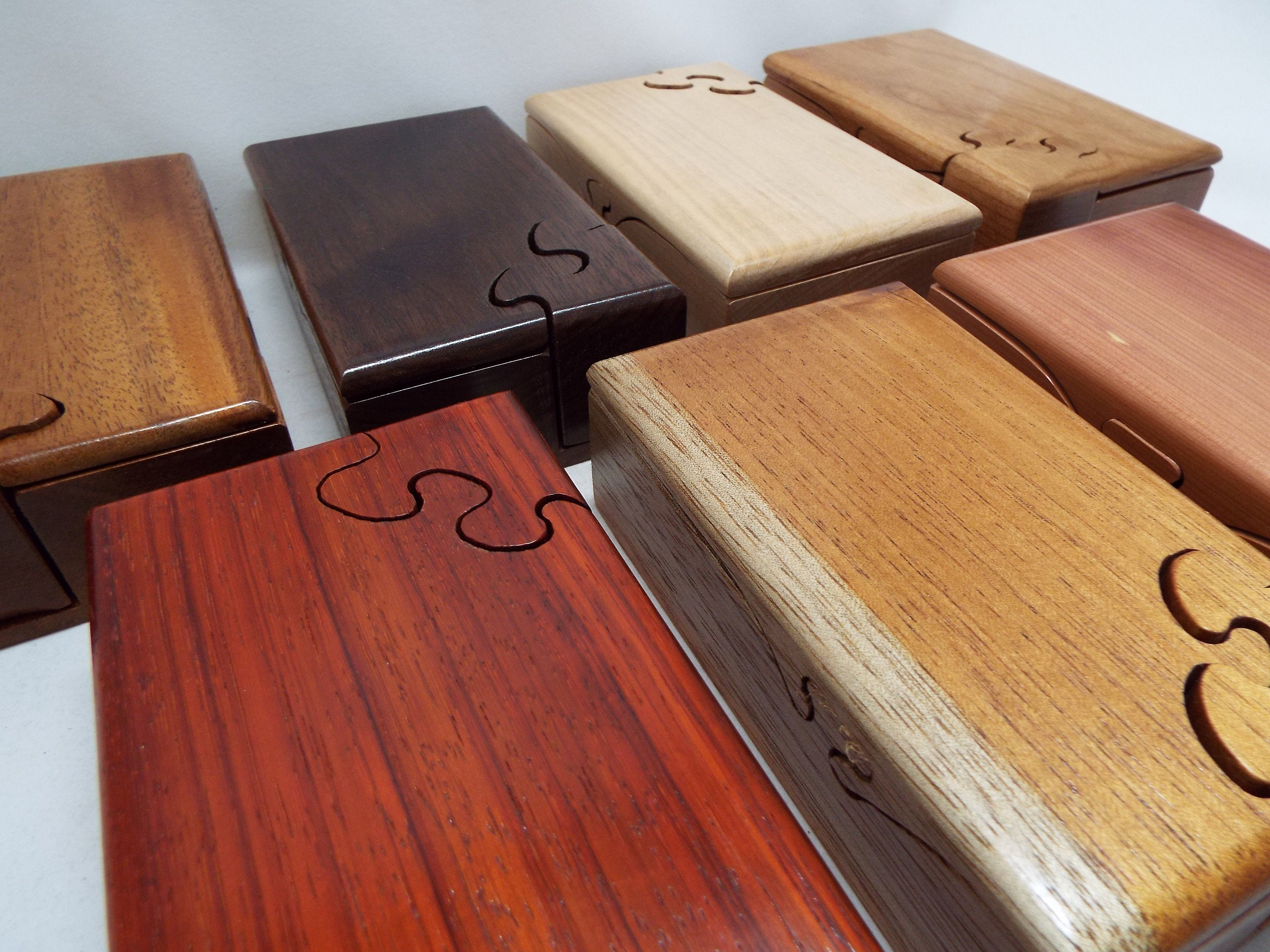 Handmade Wooden Puzzle Box Stash Box Custom Hostess Gift - Etsy