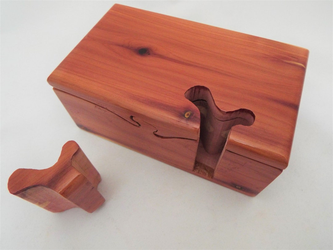Custom Handmade Wooden Puzzle Box From Walnut, Mahogany or Red Cedar ...
