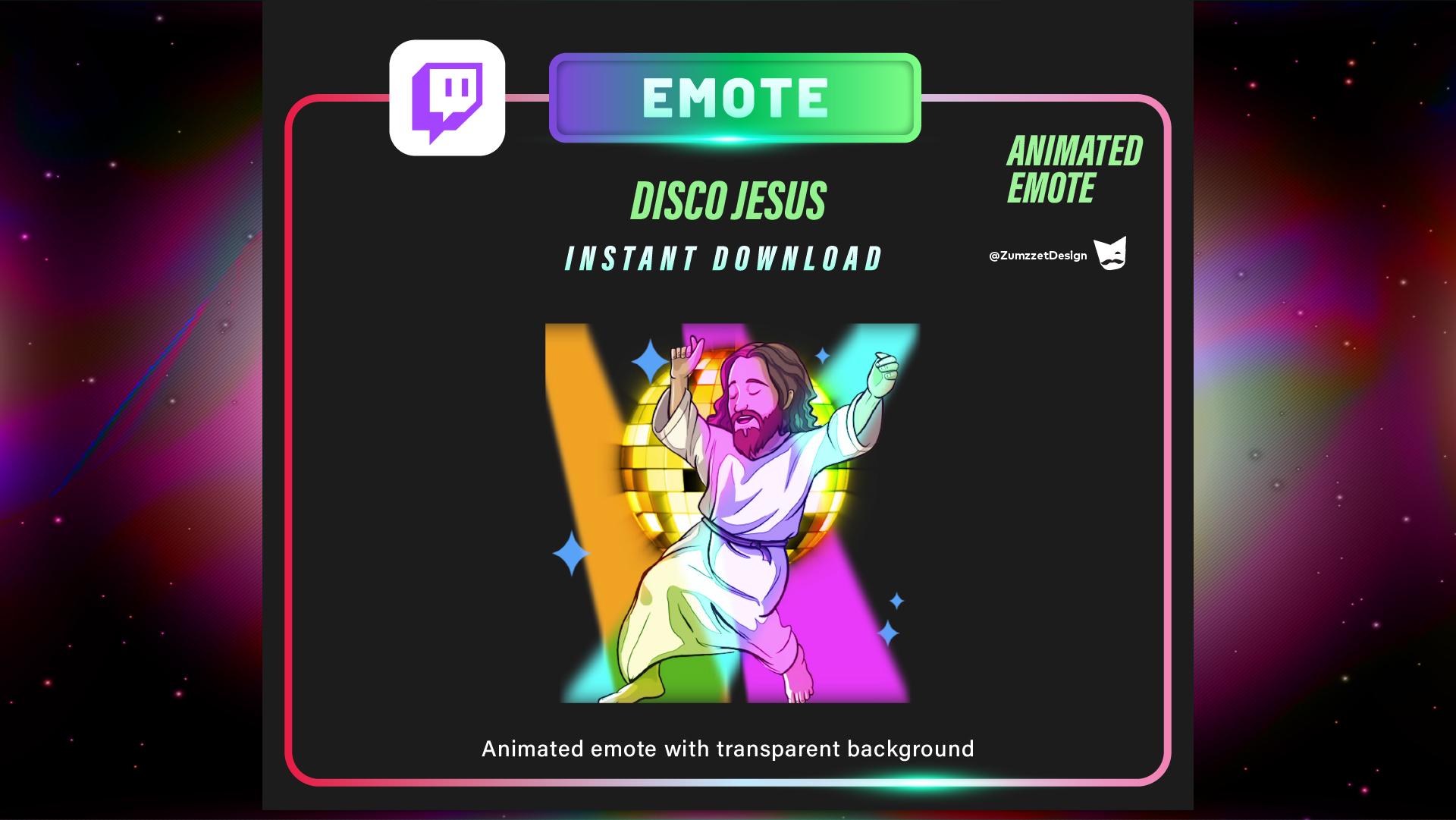 Animated Dancing Jesus Emote for Twitch Streamers (digital Download) - Etsy