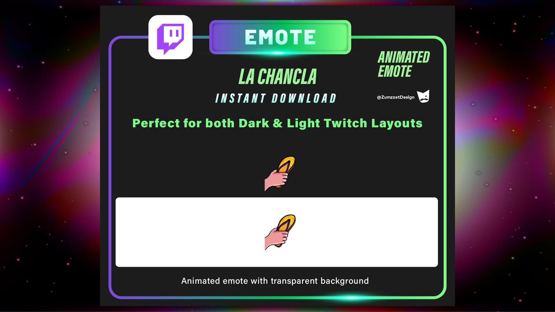 Animated La Chancla Emote for Twitch (digital Zip File) - Etsy