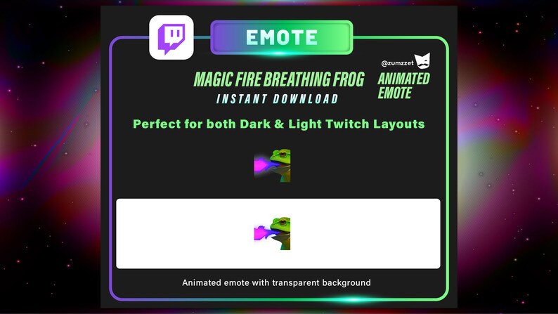 Animated Fire Breathing Frog Emote for Twitch (digital Download) - Etsy