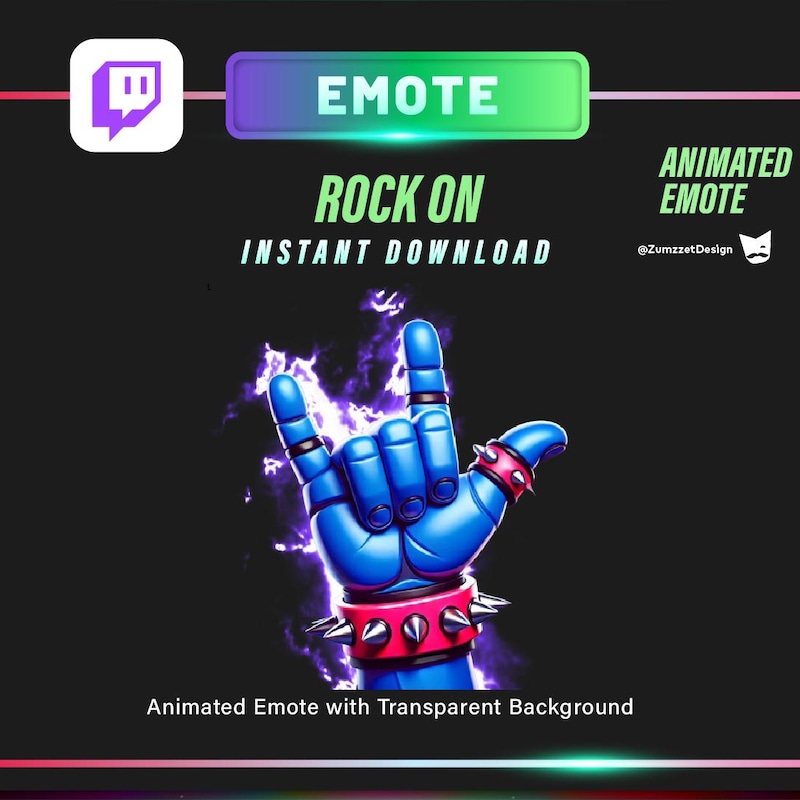Rock Music Twitch Emotes - Etsy