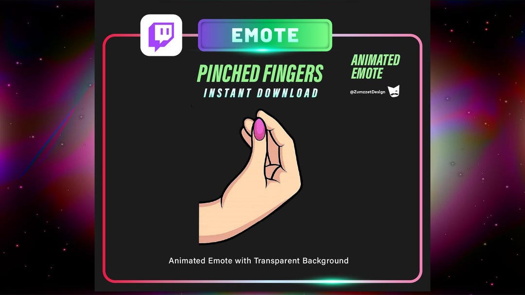 Animated Pinched Fingers Hand Emote for Twitch (digital Download) - Etsy