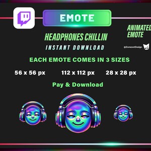 Animated Neon DJ Emote for Twitch Streamers (digital File) - Etsy
