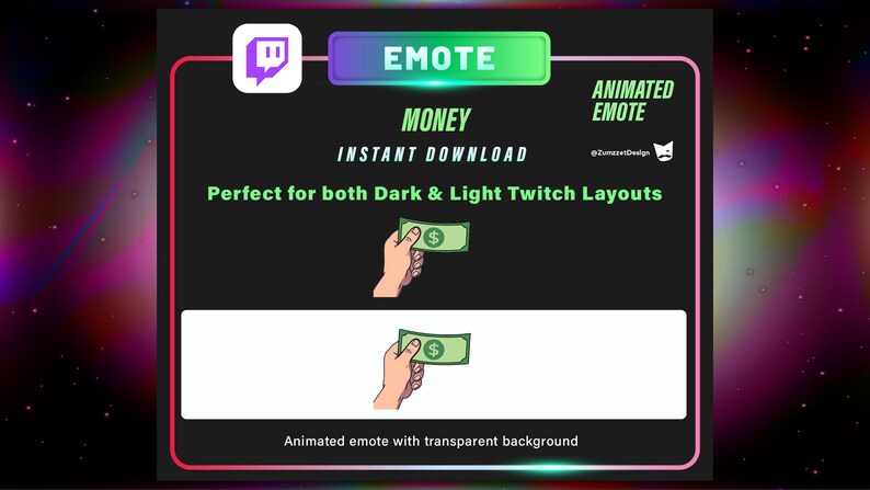 Animated Take My Money Emote for Twitch Stream (digital Download) - Etsy